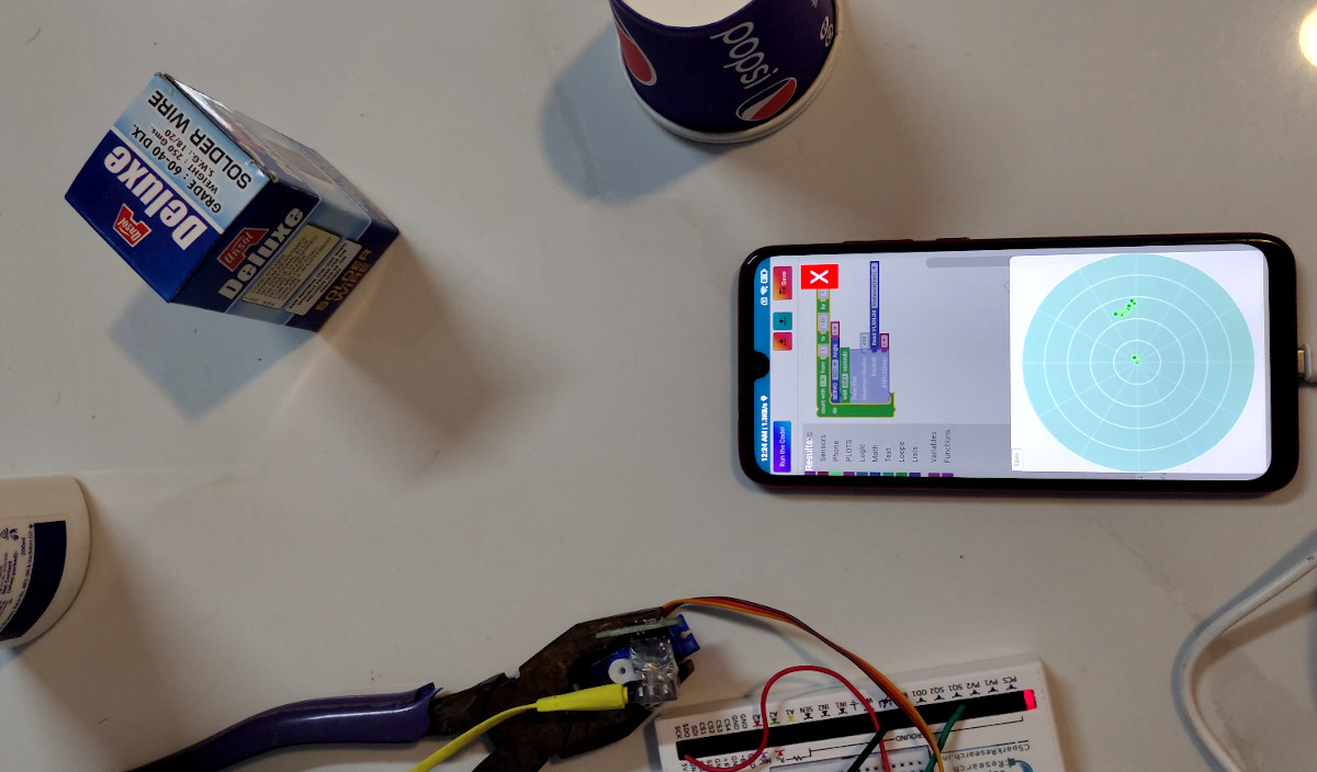 Scanning Radar with a Servo Motor and the VL53L0X